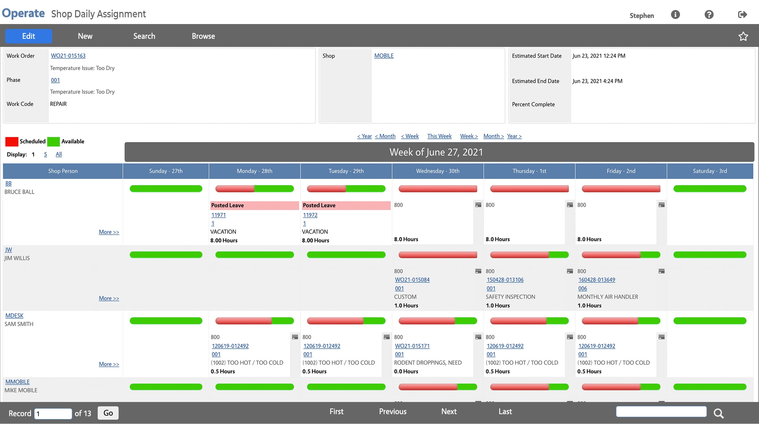 Operate, Enterprise Facilities Management System | FacilityForce